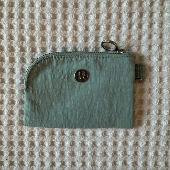 lululemon athletica | Bags | Lululemon Light Blue Coin Pouchcard Case ...